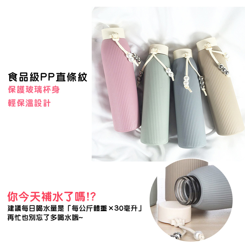 【KARY】直條紋玻璃水杯320ml(2入) - 全聯全電商