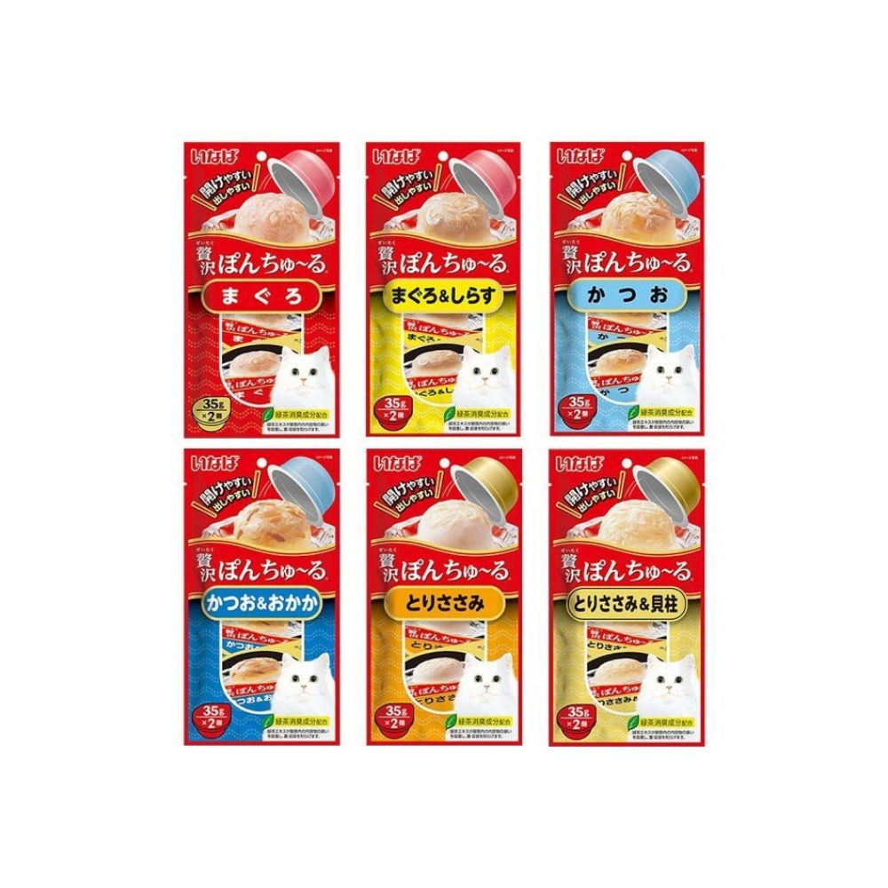 【CIAO】INABA啾嚕豪華果凍杯 35g(2杯/袋) (隨機出貨 *10入組) - 全聯全電商