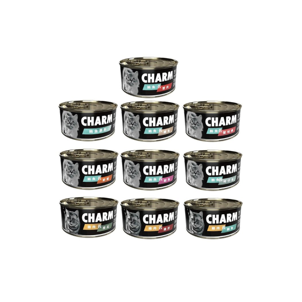 【CHARM 野性魅力】特級無穀貓罐 80g(*48罐組 (滿1399元，送UCat貓糧400g一包)(送VITA貓最愛泥 15g*5條)) - 全聯全電商