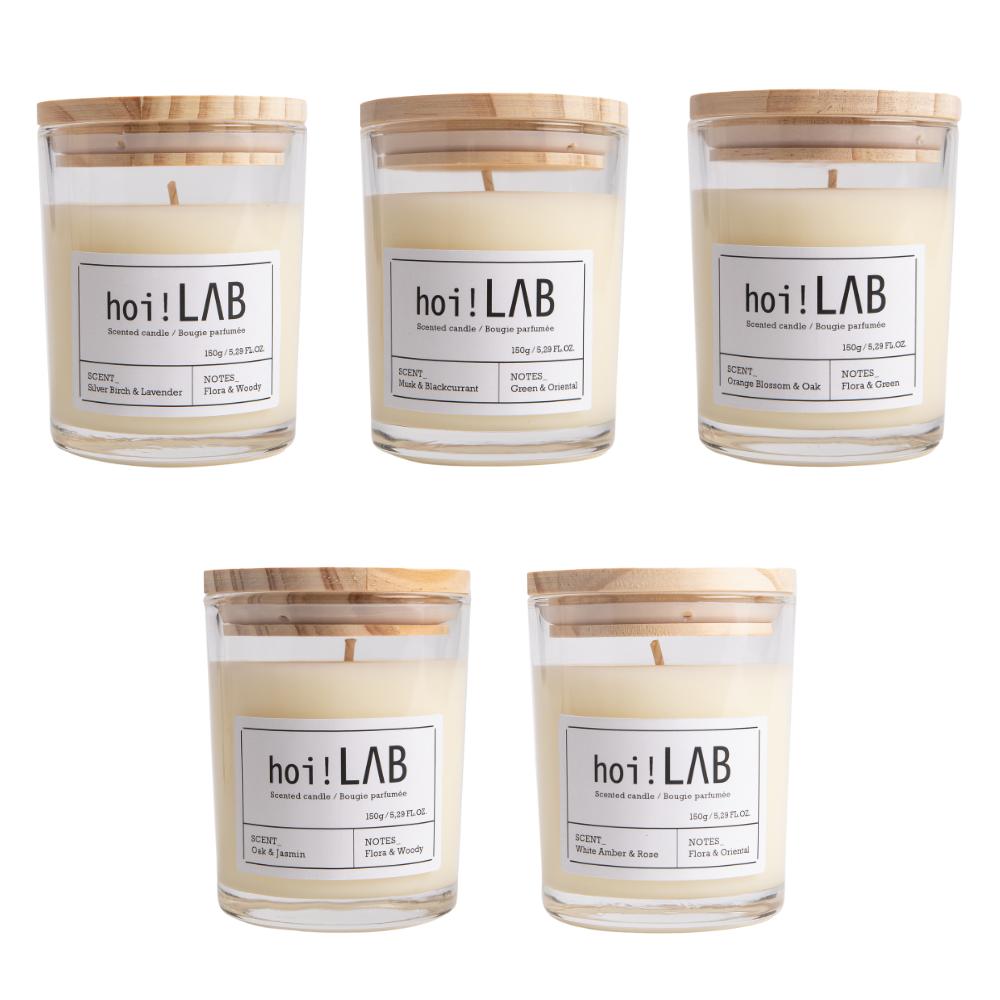 【hoi!LAB】實驗室乾燥花 天然大豆香氛蠟燭150g(居家香氛/辦公室小物/交換禮物) - 全聯全電商