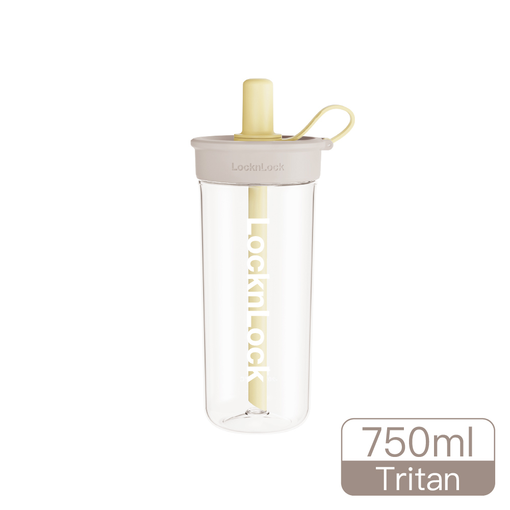 【LocknLock 樂扣樂扣】FUN飲吸管杯(750ml-蜂蜜燕麥奶) - 全聯全電商