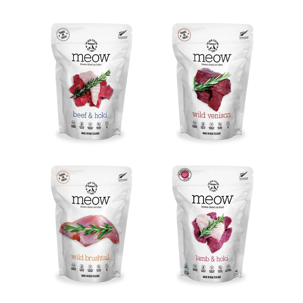【NZ Natural 鮮開凍】meow 貓咪冷凍乾燥生食餐 全天然無穀凍乾糧 280g (短效) - 全聯全電商