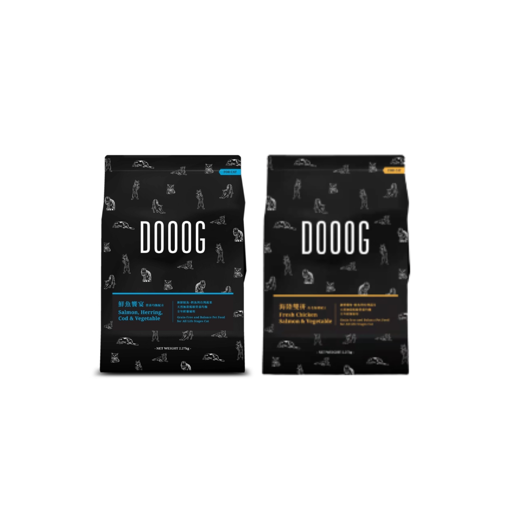 【DOOOG 杜革】低敏無榖貓糧【海陸雙拼/鮮魚饗宴】2.27kg 全年齡貓適用 (效期:2025/12)(*1入 (滿1399元，送UCat ...