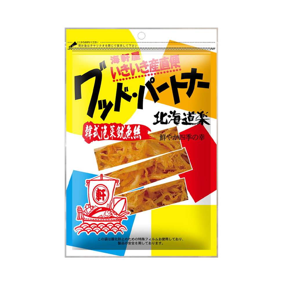 【海軒屋】珍味魷魚絲-韓式泡菜(85g) - 全聯線上購-隔日達平台