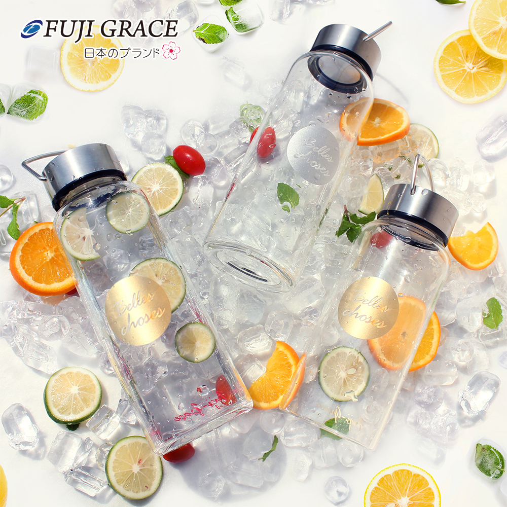 【FUJI-GRACE 富士雅麗】高硼矽耐熱手提玻璃瓶(1000ml) - 全聯全電商