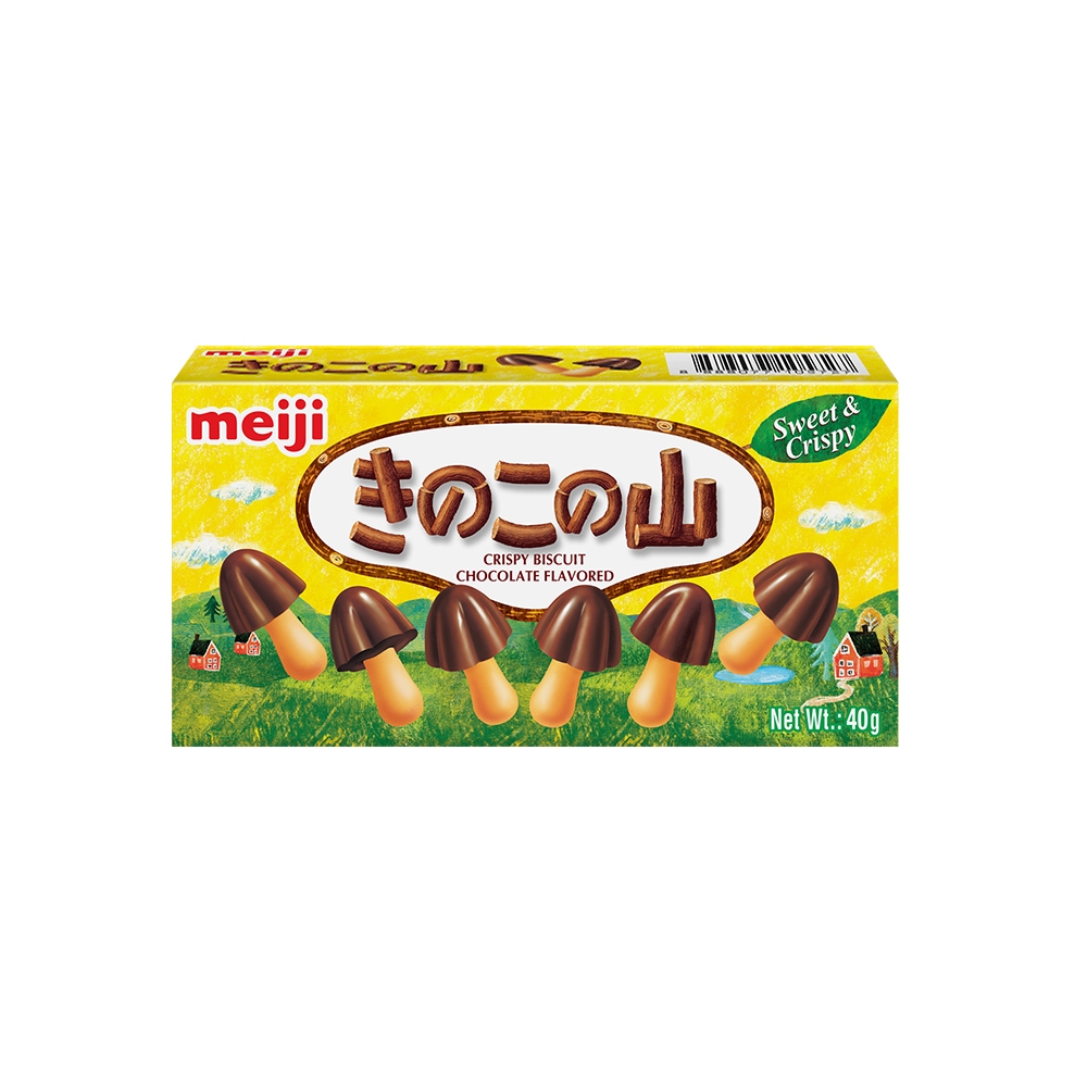 【Meiji 明治】香菇造型餅乾-巧克力口味 盒裝(40g) - 全聯全電商