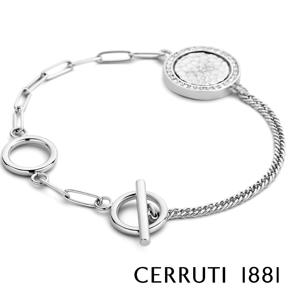 【CERRUTI 1881】限量2折 義大利經典TURQUOISE手鍊 全新專櫃展示品(CN0101) - 全聯全電商