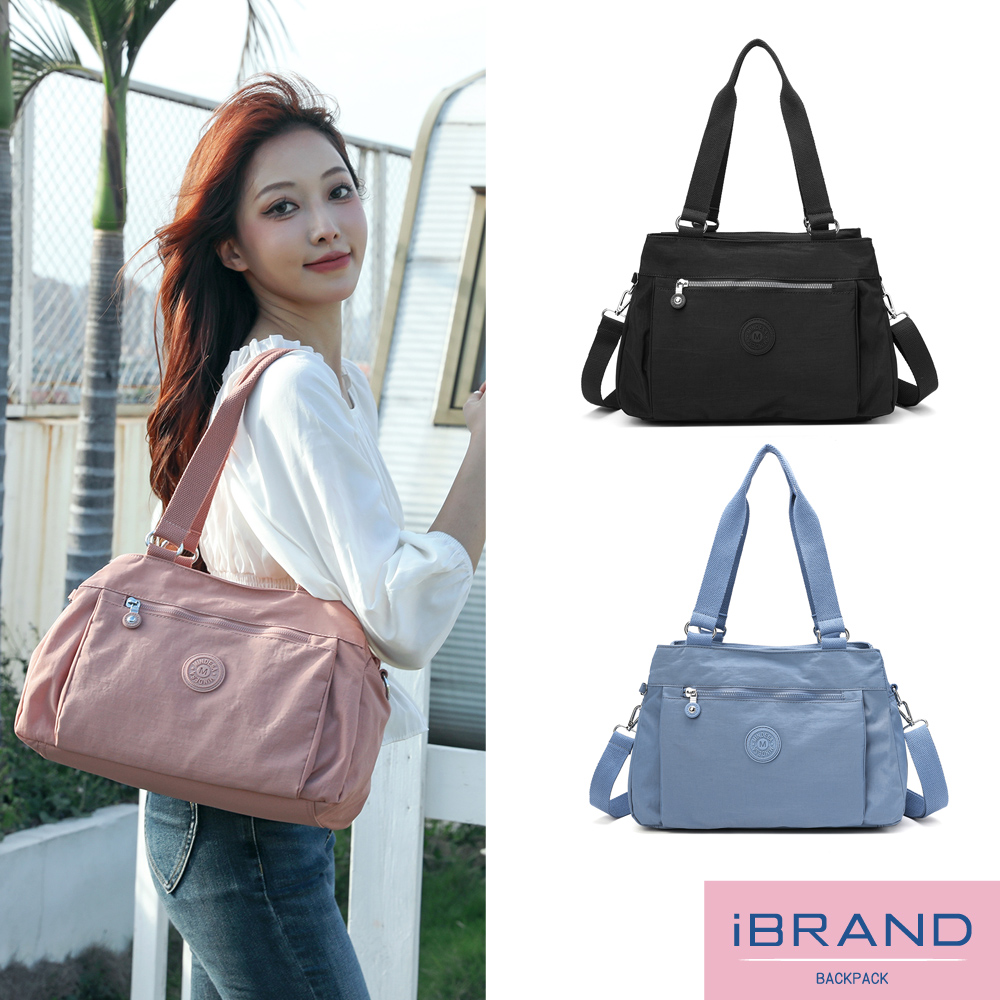 【iBrand】簡約大容量2WAYS側斜背包(多色任選) - 全聯全電商