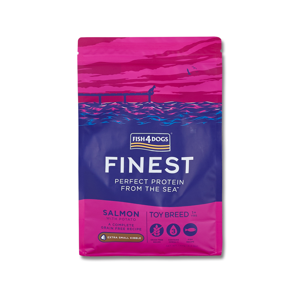 【FISH4DOGS 海洋之星】無榖低敏挪威鮭魚 迷你犬6kg 超小顆粒 (狗飼料 狗糧 乾糧)(1入) - 全聯全電商