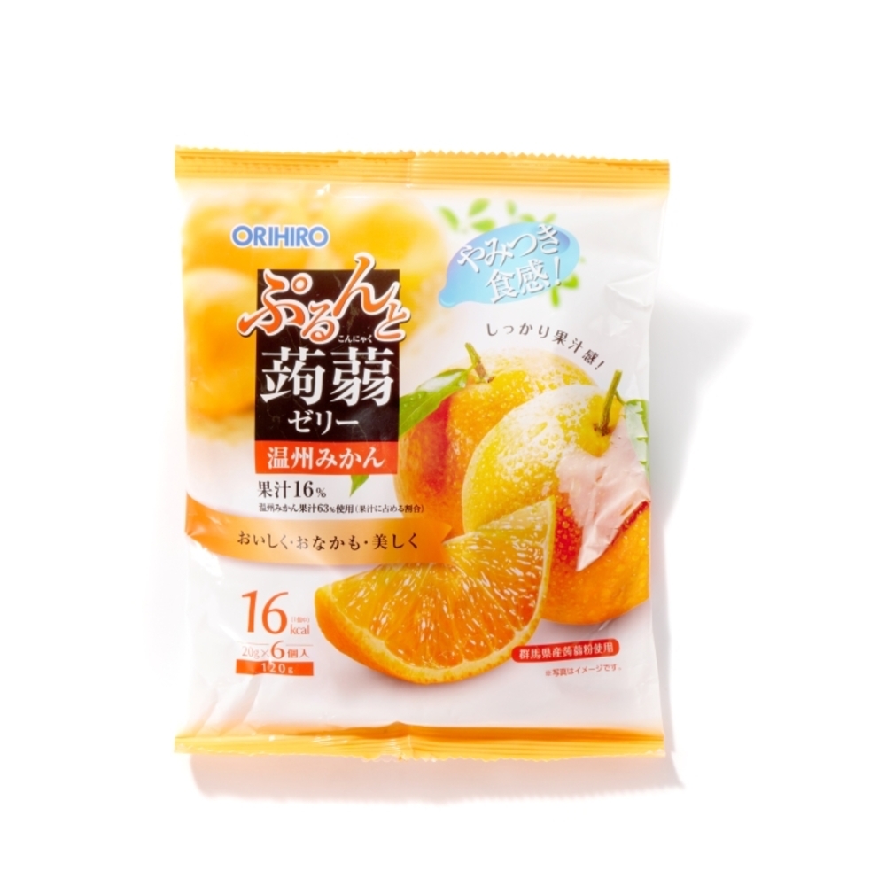 【ITO SEIKA】ORIHIRO 蒟蒻果凍-蜜柑風味 6入(120g) - 全聯線上購-隔日達平台