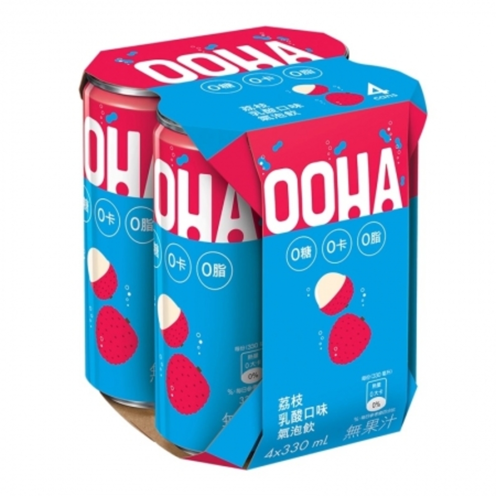 【OOHA】荔枝乳酸口味(330ml*24入) - 全聯全電商