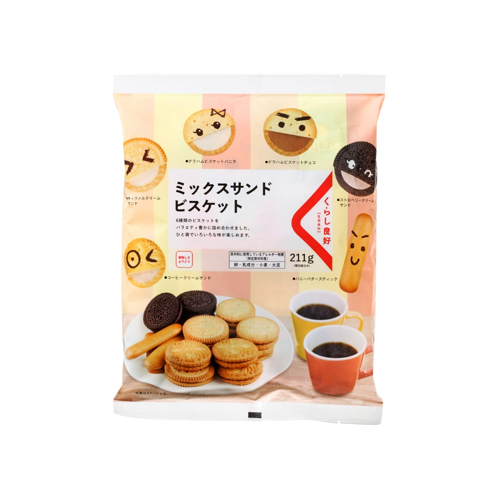 【生活良好】生活良好綜合餅乾(211g/效期較短，效期依包裝標示) - 全聯全電商