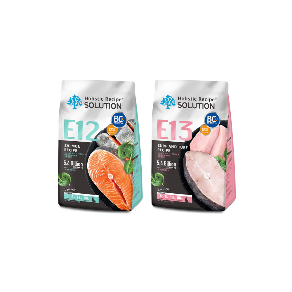 【SOLUTION 耐吉斯】E12/E13無穀貓配方飼料 10LB(4.54kg)(*1入 (滿1399元，送UDog犬糧400g一包)) - 全聯全電商