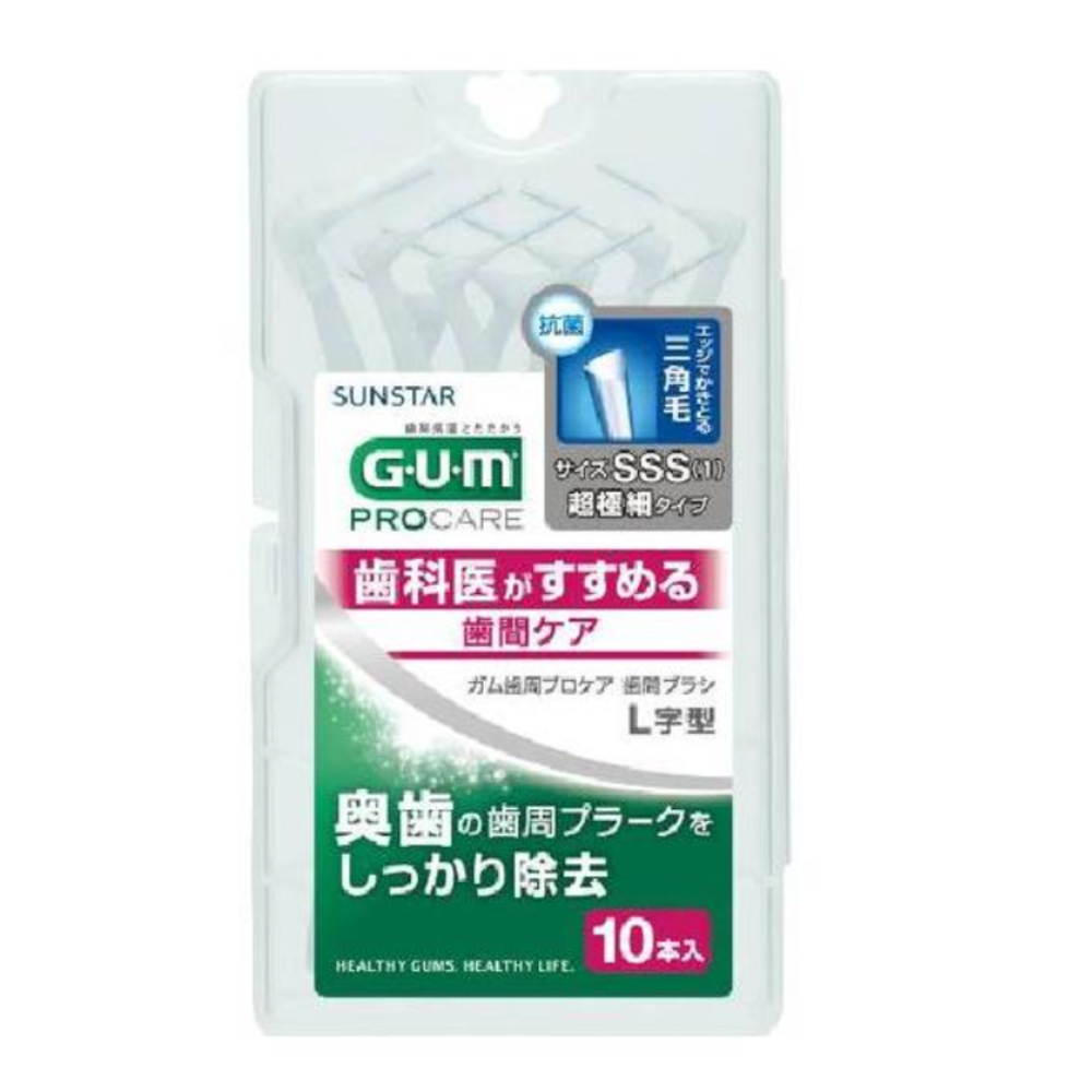 【G.U.M】牙周護理L型牙間刷 1SSS(10入) - 全聯全電商