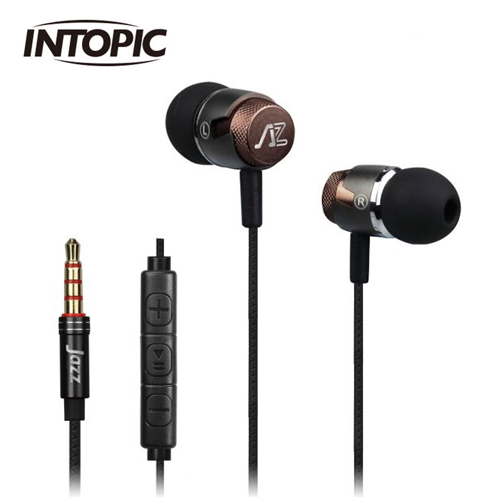 【INTOPIC 廣鼎】JAZZ-I118 入耳式鋁合金耳機麥克風(輕質鋁合金機身外型堅固且細膩) - 全聯全電商