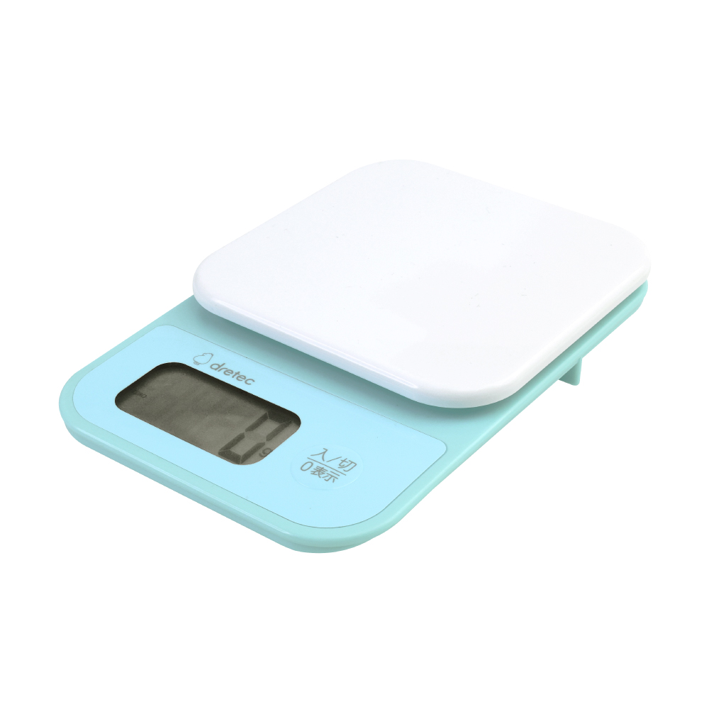 【日本dretec】小窩_日本廚房電子料理秤-1g/2kg-湖水綠(KS-715GN) - 全聯全電商