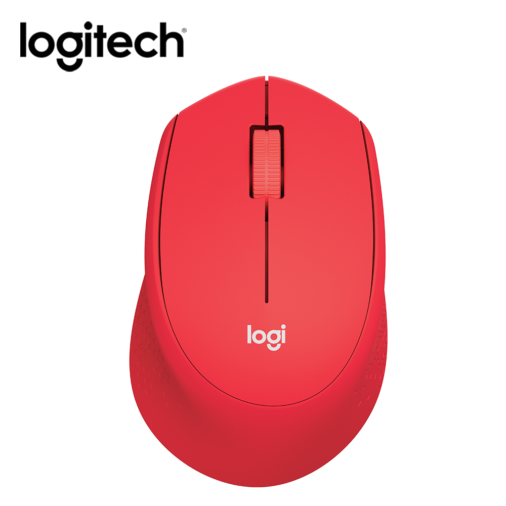 【Logitech 羅技】M331 SILENT PLUS 靜音無線滑鼠 紅(享受靜謐無聲的體驗) - 全聯全電商