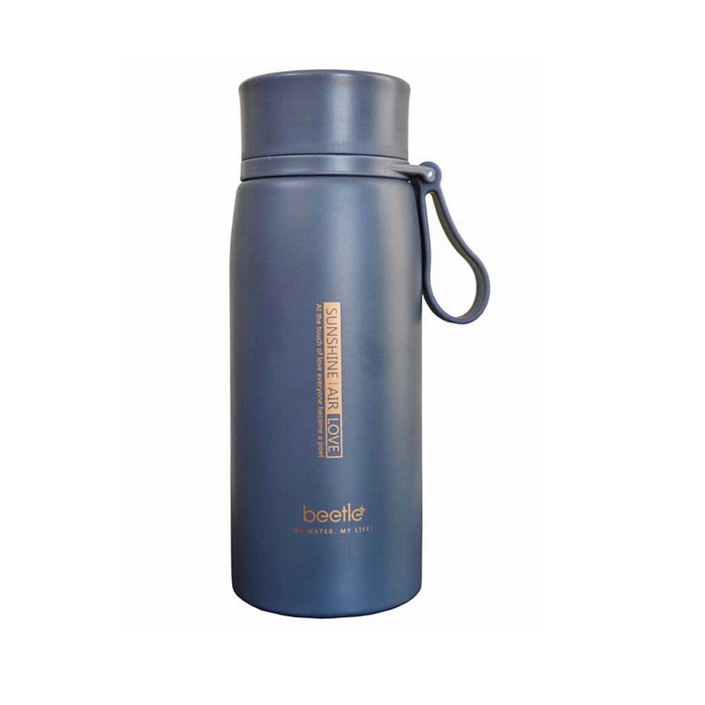 【PUSH!】戶外用品 2入組316不鏽鋼真空保溫杯便攜帶茶倉便攜水壺 口袋杯子水杯小水壺(400ML 二入 E197-2) - 全聯全電商