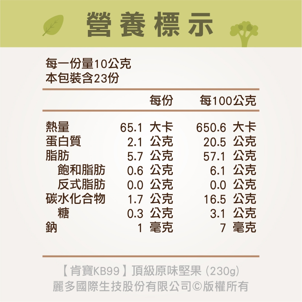 【肯寶 KB99】頂級原味堅果 (230g x 3包) - 全聯全電商