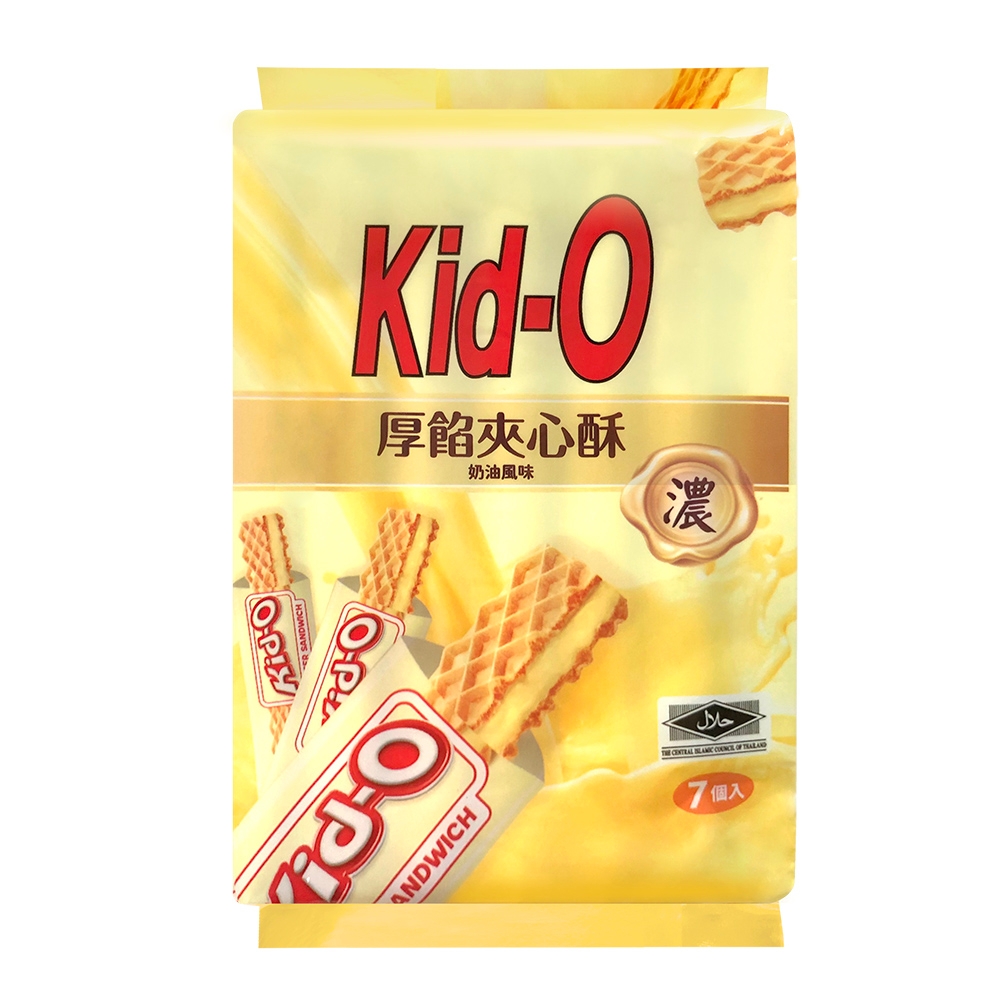 【KID-O】Kid-O厚餡夾心酥-奶油風味(13g*7入) - 全聯全電商