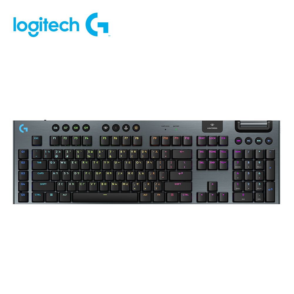 【Logitech 羅技】G915 X 無線機械式電競鍵盤 青軸/黑色(薄型設計美感兼具) - 全聯全電商