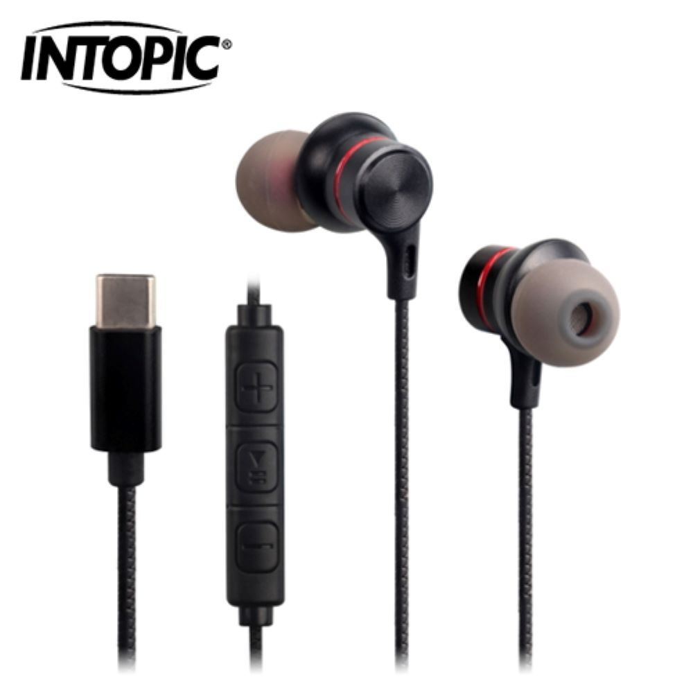 【INTOPIC 廣鼎】Type-C 偏斜式耳機麥克風 JAZZ-C11(輕質鋁合金機身外型堅固且細膩) - 全聯全電商