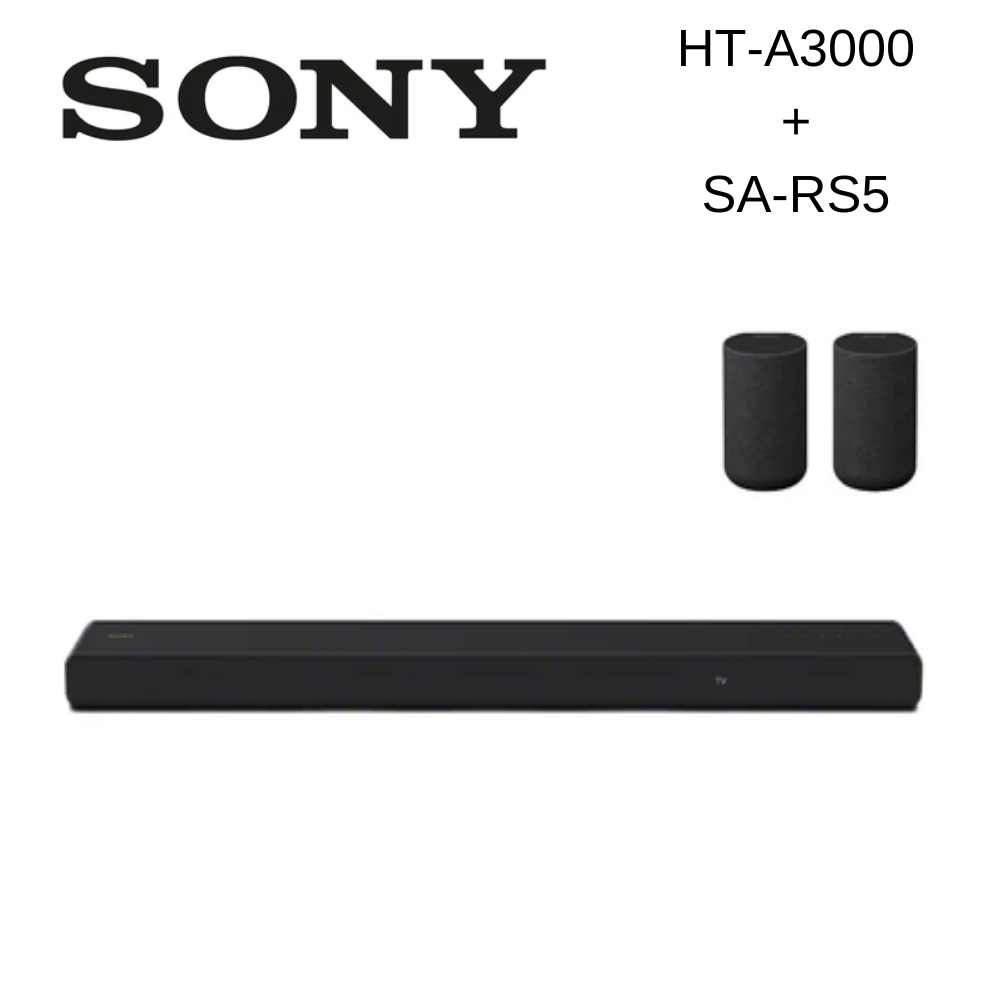 【SONY 索尼】3.1聲道聲霸 SOUNDBAR 家庭劇院組 (HT-A3000+SA-RS5)(HT-A3000+SA-RS5) - 全聯全電商