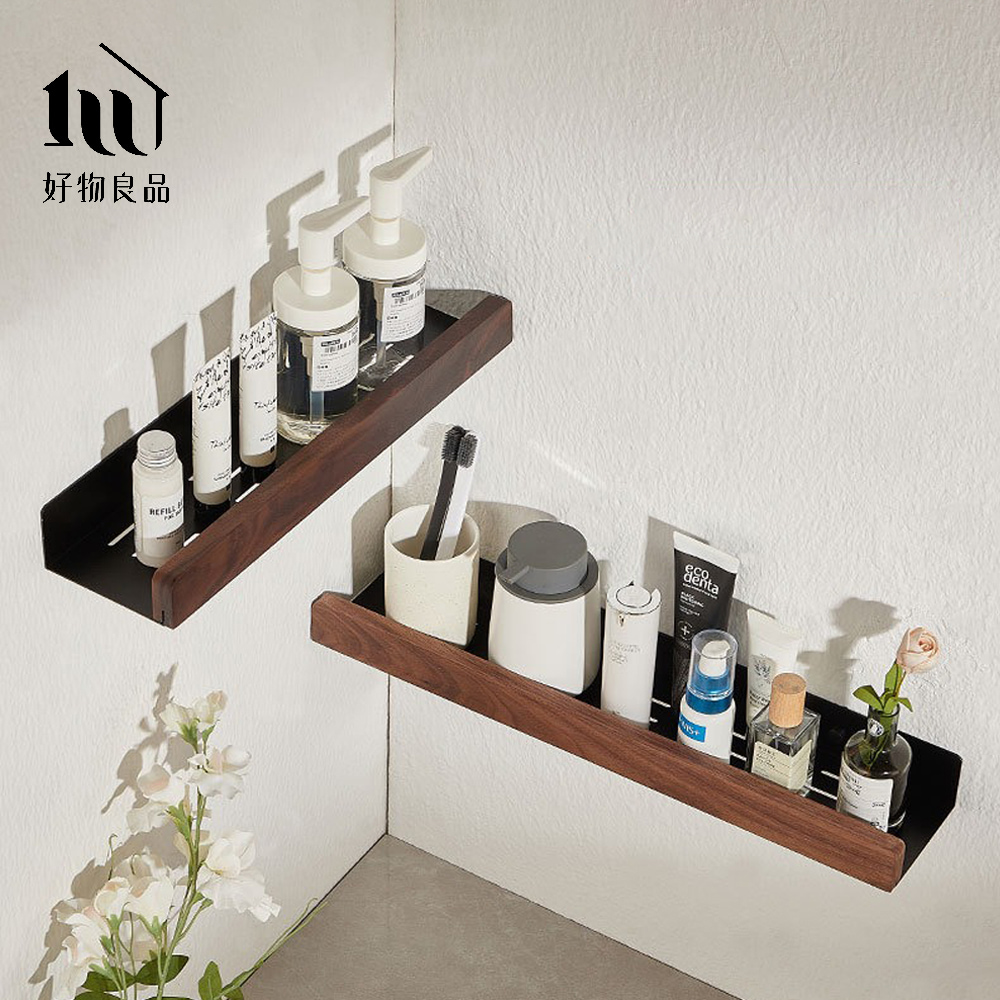 【好物良品】原木鋁合金多功能置物層架(60x11.5cm) - 全聯全電商