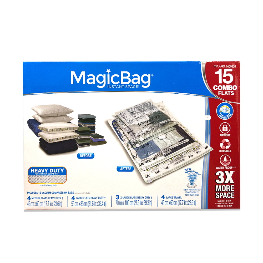 【MagicBag】真空壓縮收納袋 (15入) - 全聯全電商