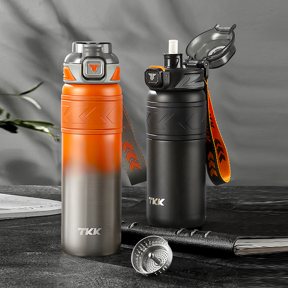 【TKK】邁越系列 316不鏽鋼 兩用 保溫杯 運動水壺700ML((直飲+吸管)) - 全聯全電商