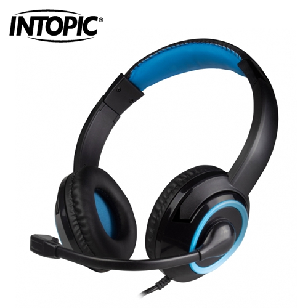 【INTOPIC 廣鼎】JAZZ-M309 頭戴式耳機麥克風(人體工學頭戴設計依照不同臉型調整配戴) - 全聯全電商