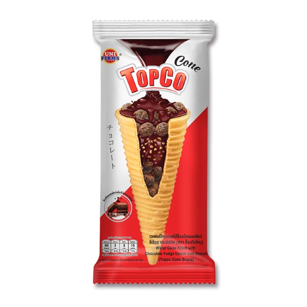 【Topco】甜筒餅乾-巧克力味(12g) - 全聯全電商