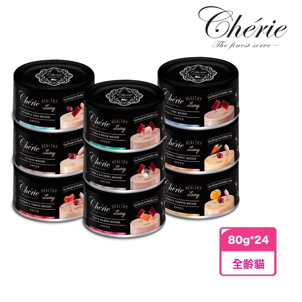 【Cherie 法麗】全照護主食罐系列 80g*24入(24入) - 全聯全電商