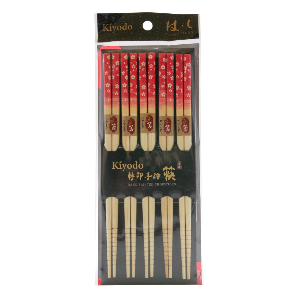 【KIYODO】轉印手繪筷-5雙(混款出貨) - 全聯全電商