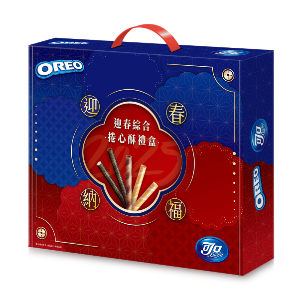 【OREO x 可口】迎春綜合捲心酥禮盒(357g) - 全聯全電商