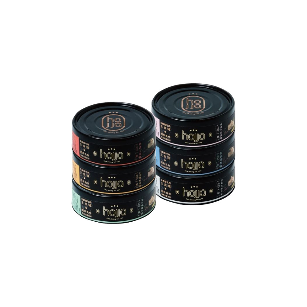 【hojja 賀家】貓用無穀主食罐 (#1~#6系列) 80g(*12入組 (下單數量2+贈神仙磚一個)) - 全聯全電商