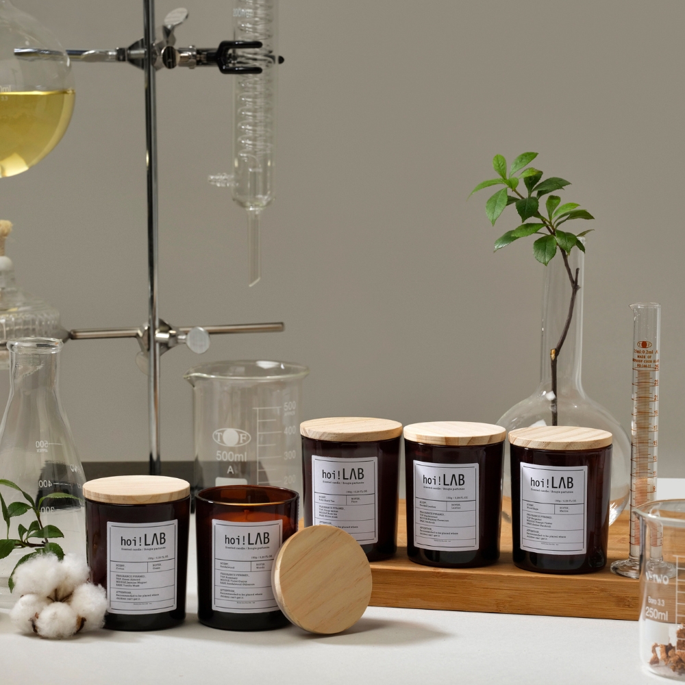 【hoi! LAB】實驗室 天然大豆香氛蠟燭150g(2入組/經典乾燥花/組合/居家香氛/辦公室小物/交換禮物/送你) - 全聯全電商