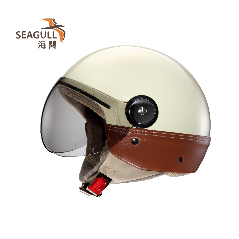 【海鷗】TW-781M皮革側裙安全帽(半罩安全帽/多色挑選) - 全聯全電商