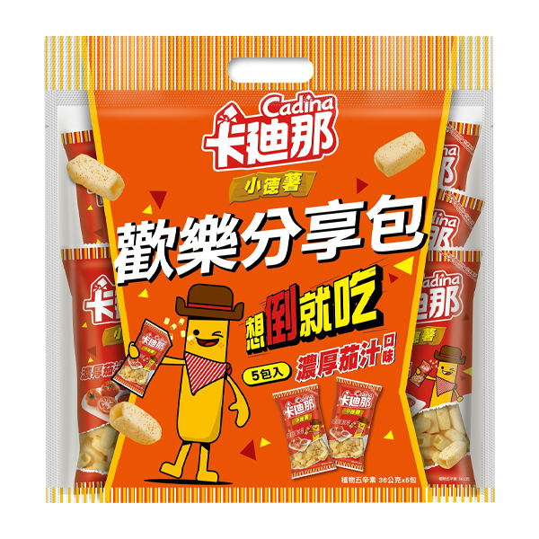 【卡迪那】小德薯-濃厚茄汁口味量販袋(36g*5包) - 全聯全電商