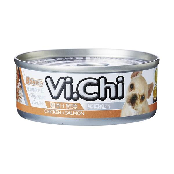 【Vi.Chi 維齊】經典維齊犬罐 雞肉+鮭魚(80g) - 全聯全電商