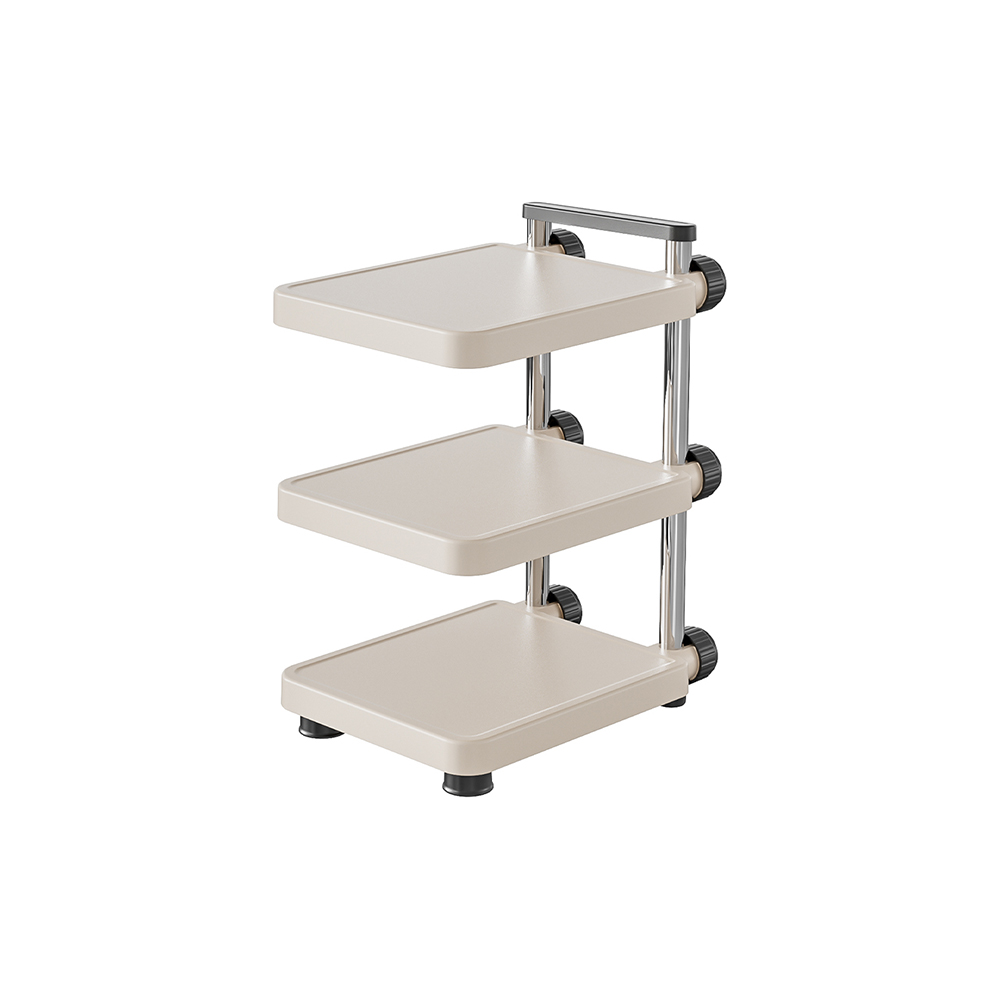 【英國 FGODA】三層鍋具收納架/置物架(牆角置物架/轉角收納架/櫥櫃分層架) - 全聯全電商