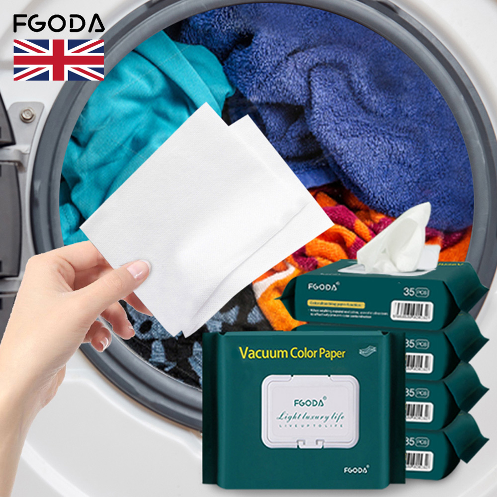 【英國 FGODA】衣物防染色吸色片/洗衣片-3入(洗衣紙/衣物清洗片/衣物吸色紙) - 全聯全電商