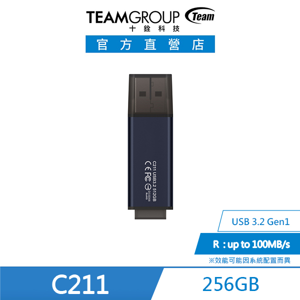 【TEAM 十銓】C211 256GB 紳士碟(TC2113256GL01) - 全聯全電商