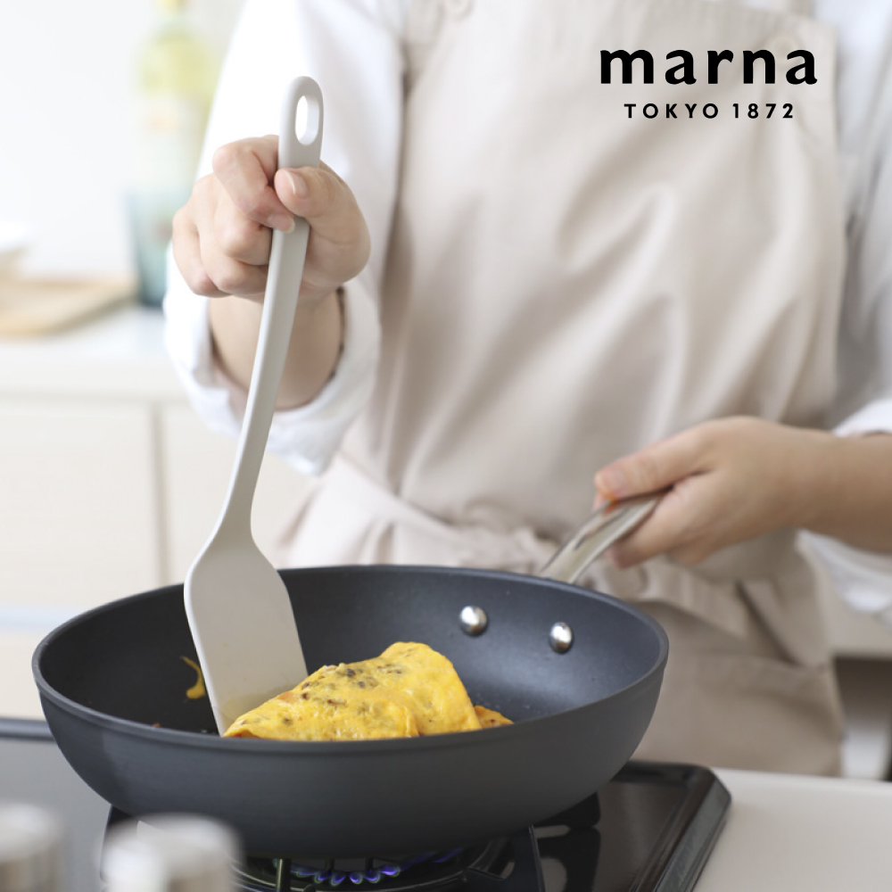 【MARNA】(原廠總代理)不傷鍋 耐熱矽膠平鏟(28.7cm) - 全聯全電商