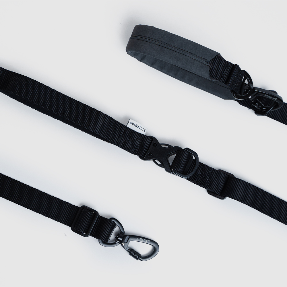 【SPUTNIK 斯普尼克】Ultra Explore︱變形牽繩 - M號(黑色/灰色) - 全聯全電商