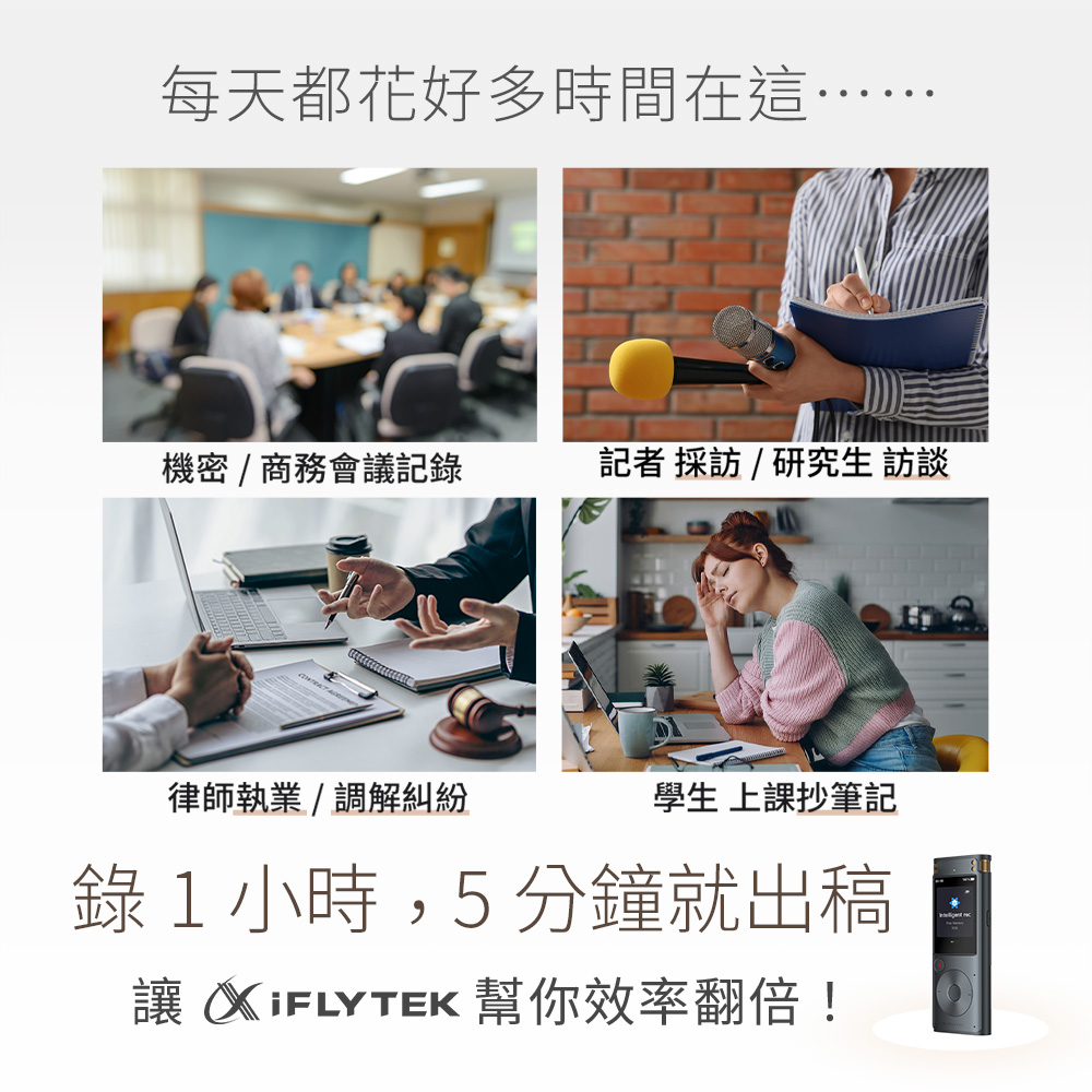 【iFLYTEK】全離線轉寫智能錄音筆(SR302PRO) - 全聯全電商