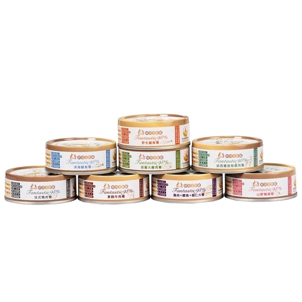 【超越汪喵】鮮肉主食貓罐 主食罐 貓罐頭 80gx24罐(貓罐頭 貓罐) - 全聯全電商