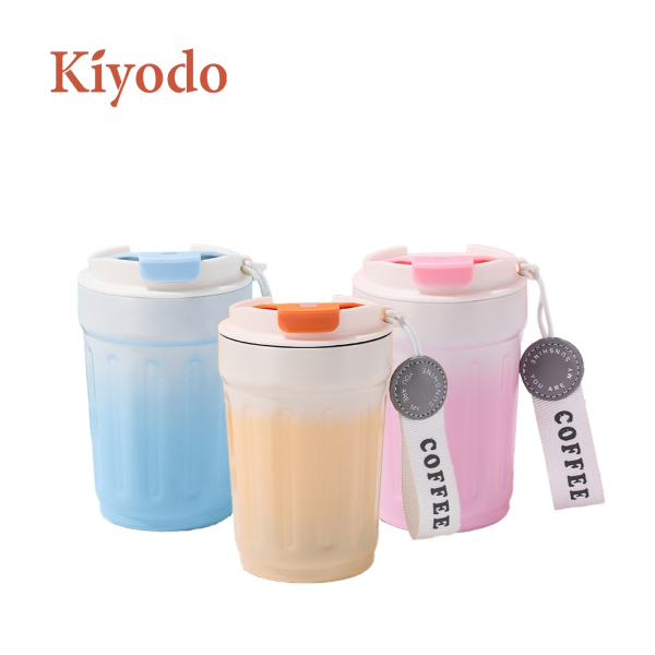 【KIYODO】漸層咖啡杯400ml(1個/顏色隨機出貨) - 全聯全電商