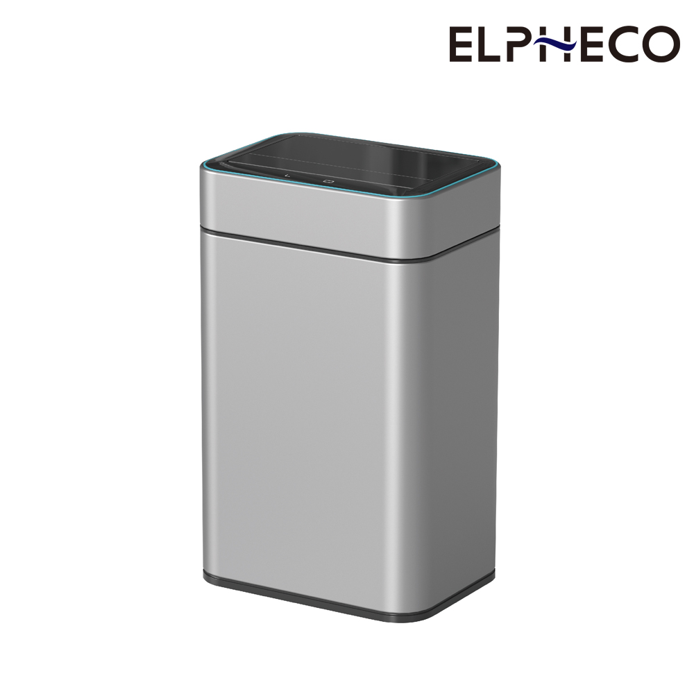【ELPHECO】20L 不鏽鋼雙開除臭炫光感應垃圾桶 (ELPH228DU) - 全聯全電商