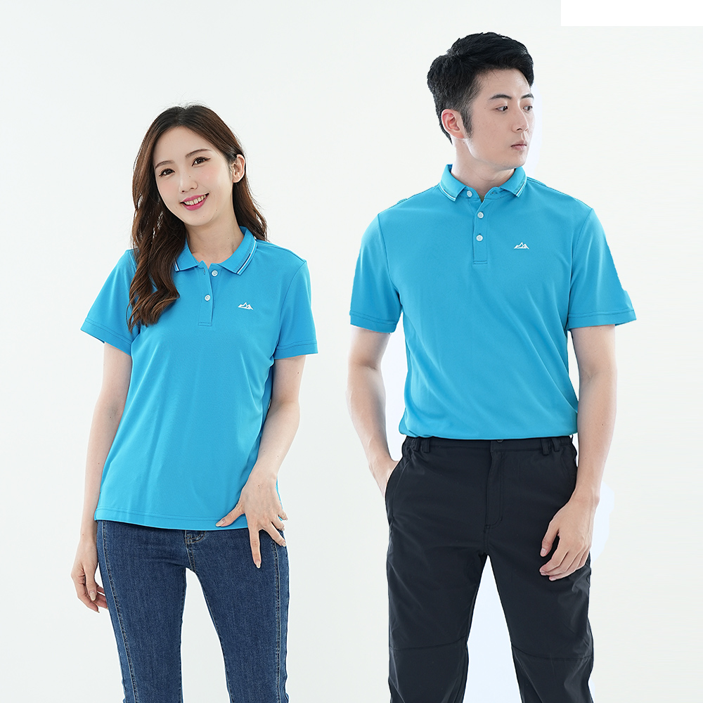 【遊遍天下】MIT男女款抗UV防曬涼感吸濕排汗機能POLO衫GS1051 / 翠藍(M~5L 大尺碼) - 全聯全電商